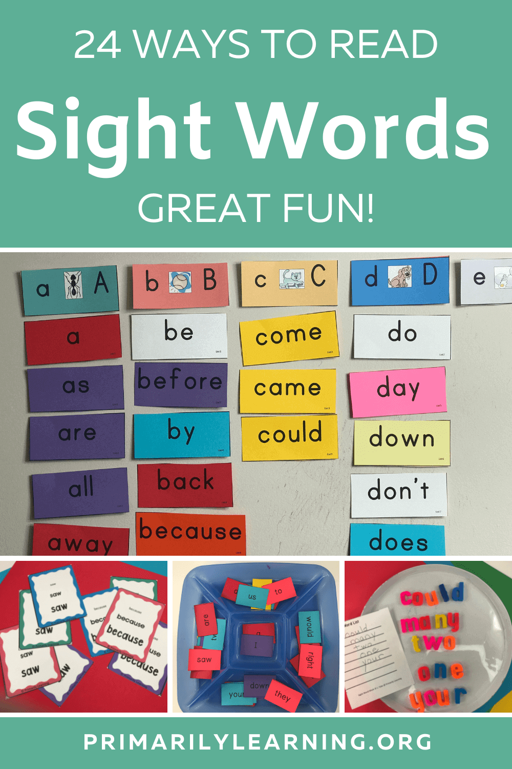 24 Ways to Learn to Read Sight Words | Primarily Learning